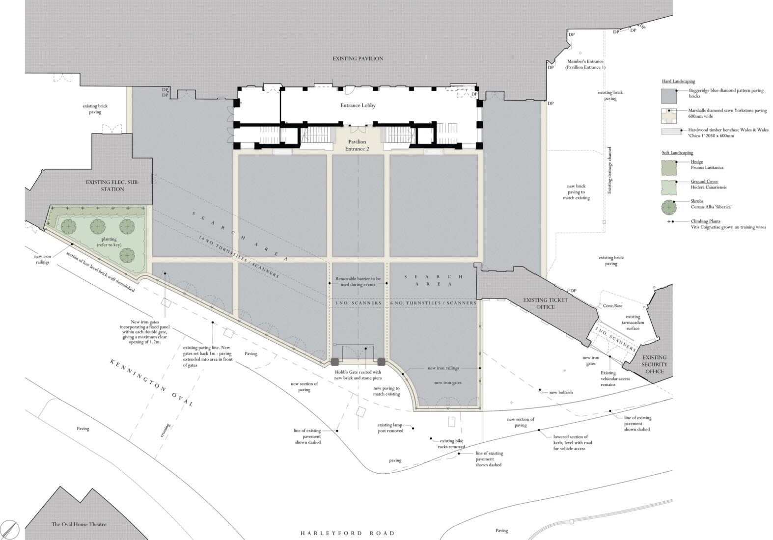 ADAM completes portico pavilion for Oval cricket ground