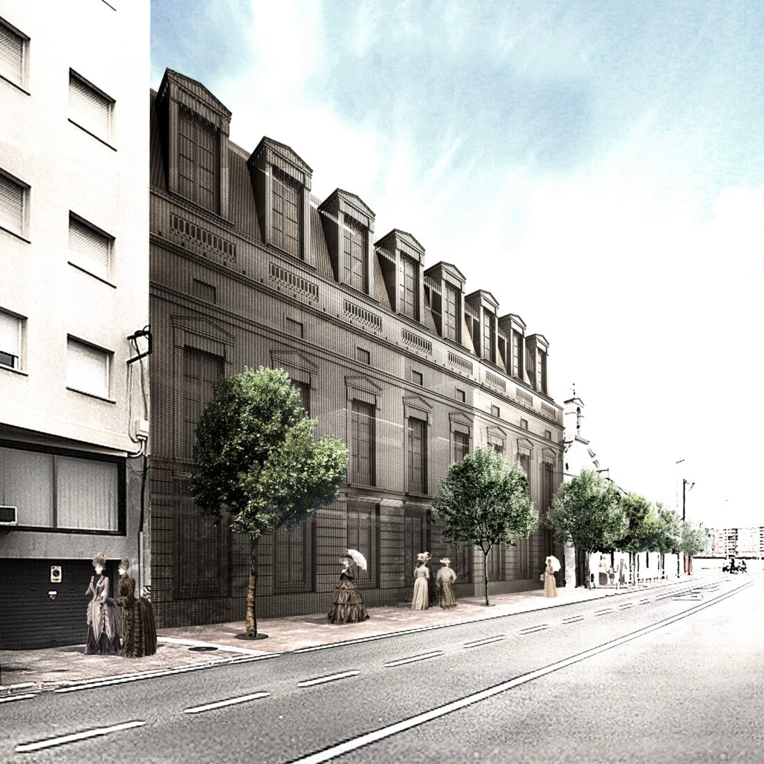 Amin Taha recreates Belle Epoque in bronze with winning Costa Brava design