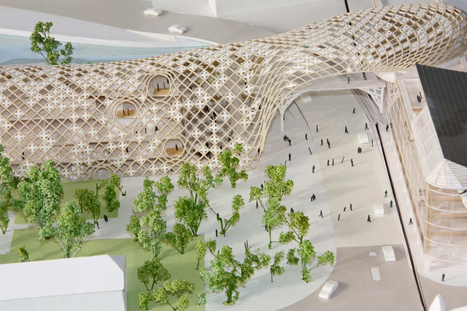 Shigeru Ban reveals designs for Swatch HQ