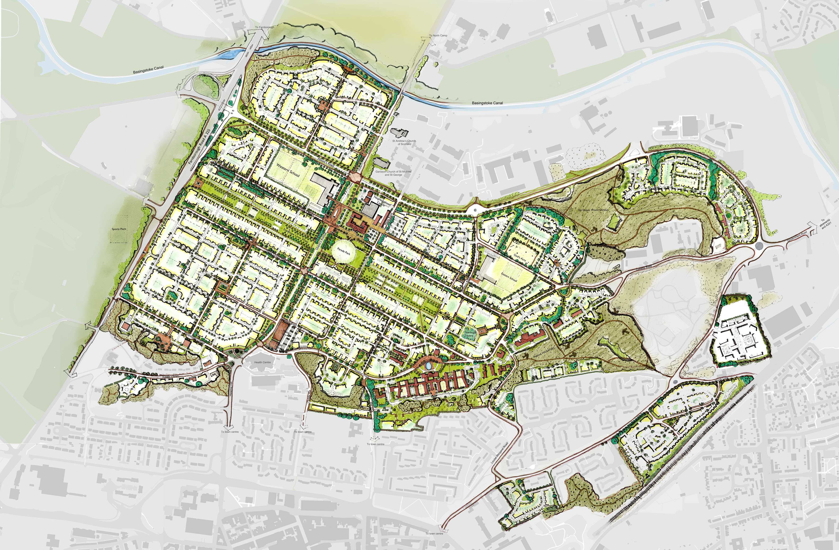 Robert Adam's 4,000-home Aldershot Garrison plan bags approval