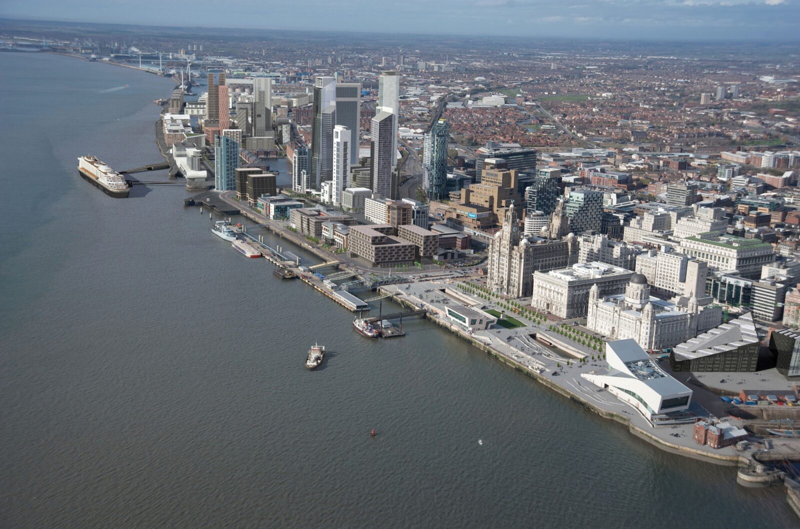 Planit-IE unveils new visuals for tweaked Liverpool Waters masterplan