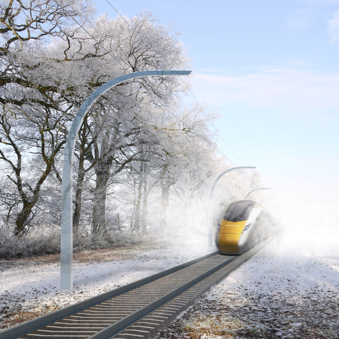 Revealed: 10 shortlisted designs for HS2’s overhead line structures