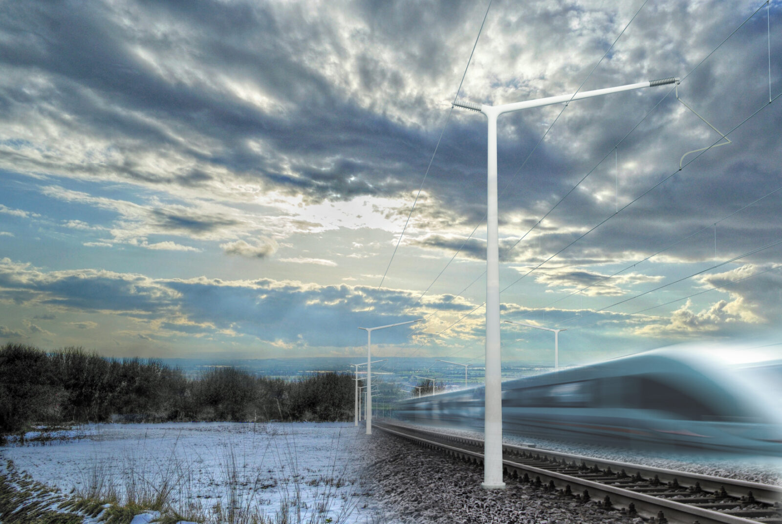 Revealed: 10 shortlisted designs for HS2’s overhead line structures