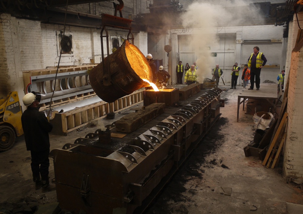 Watch the casting of Chipperfield's King's Cross columns