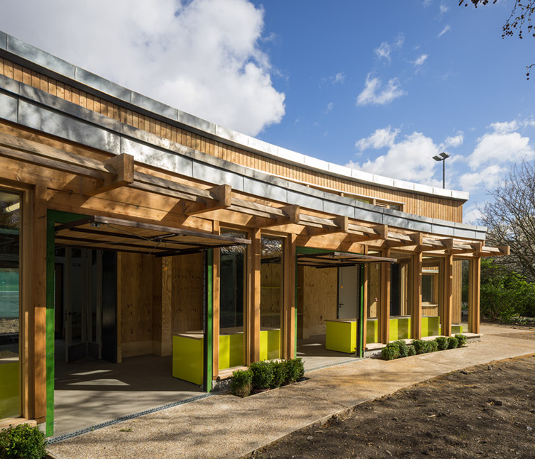 Pedder and Scampton unwraps Battersea education centre