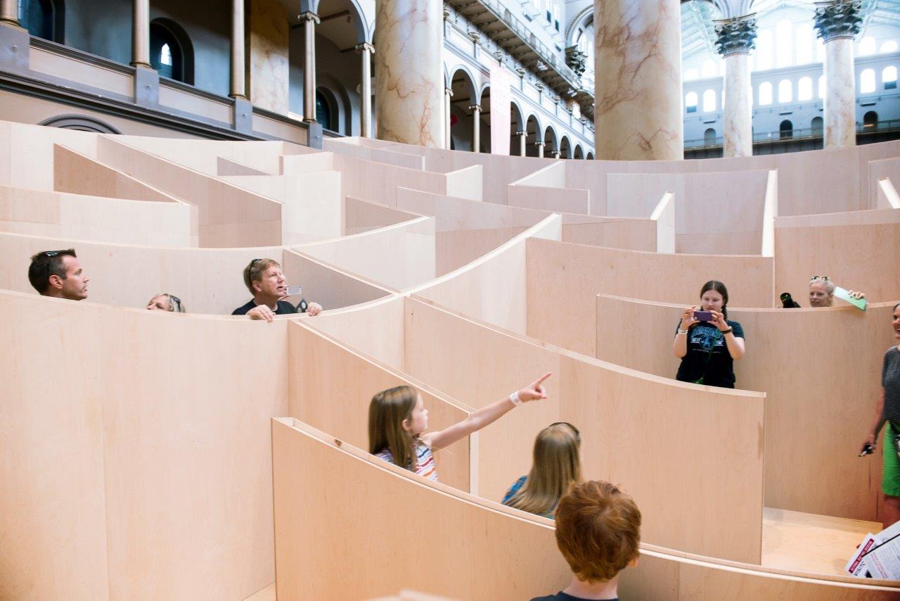 BIG completes maze at America’s National Building Museum