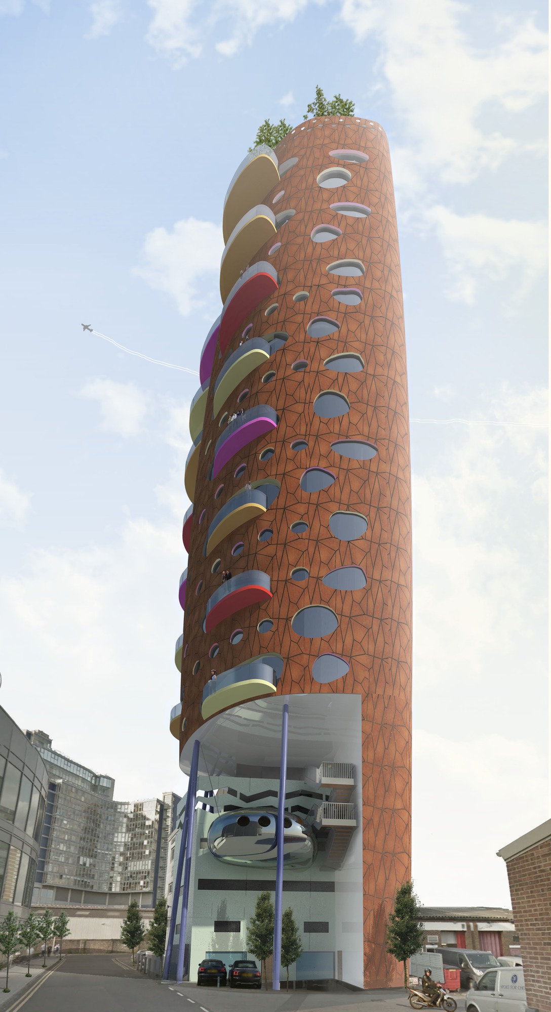 Alsop reveals Battersea heliport tower