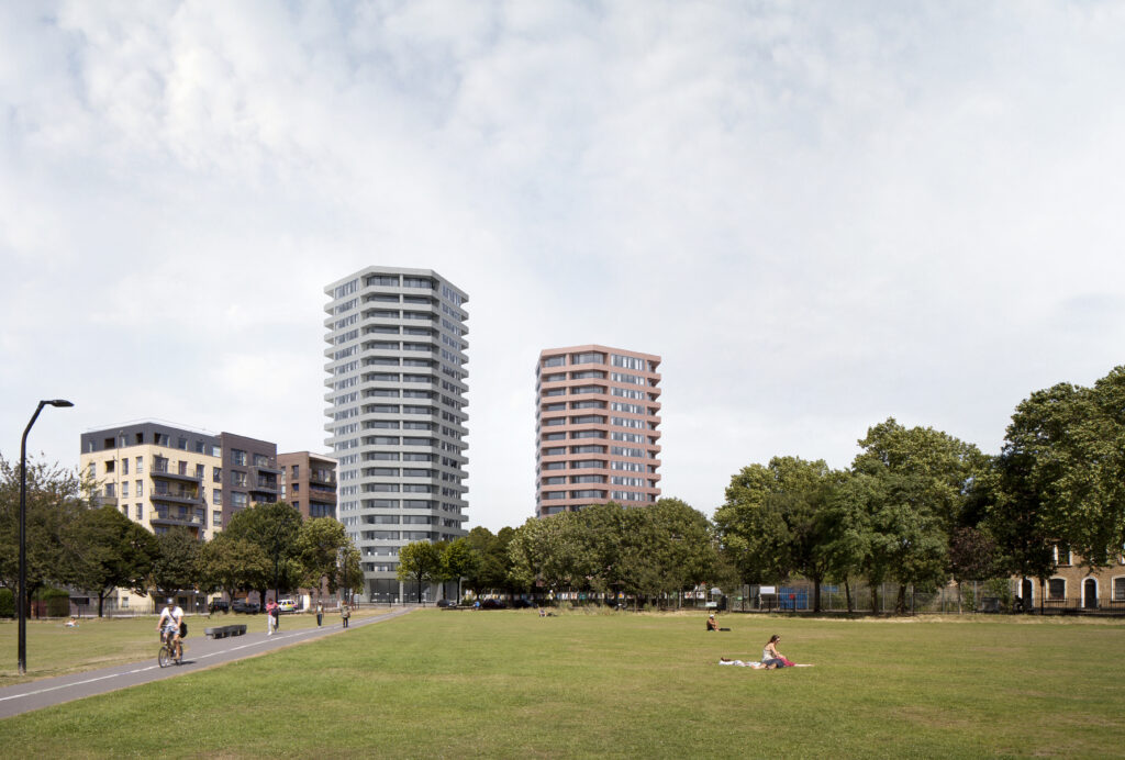 Hackney approves towers by Karakusevic Carson and Chipperfield