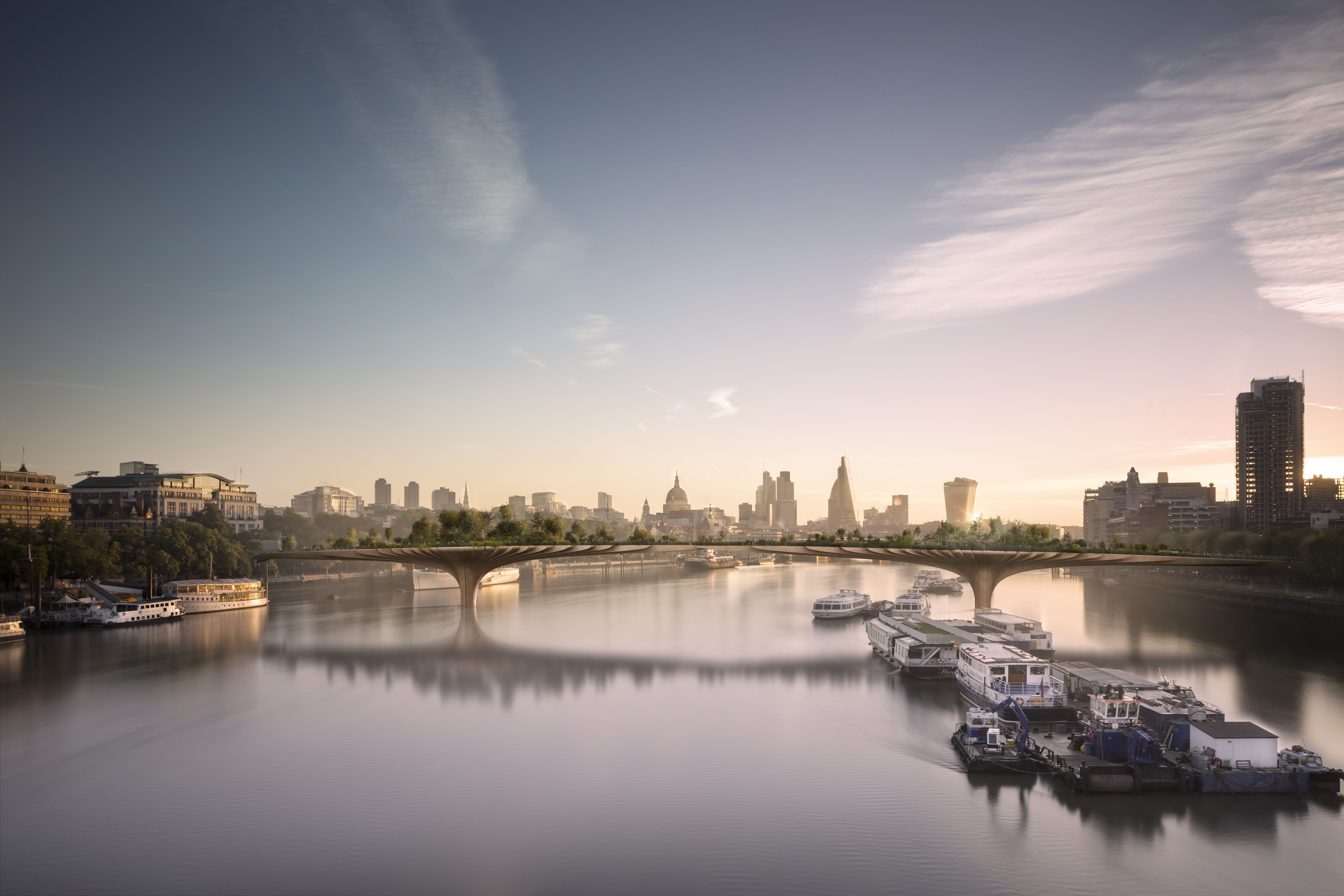 New images of Heatherwick's £150m 'Garden Bridge' released