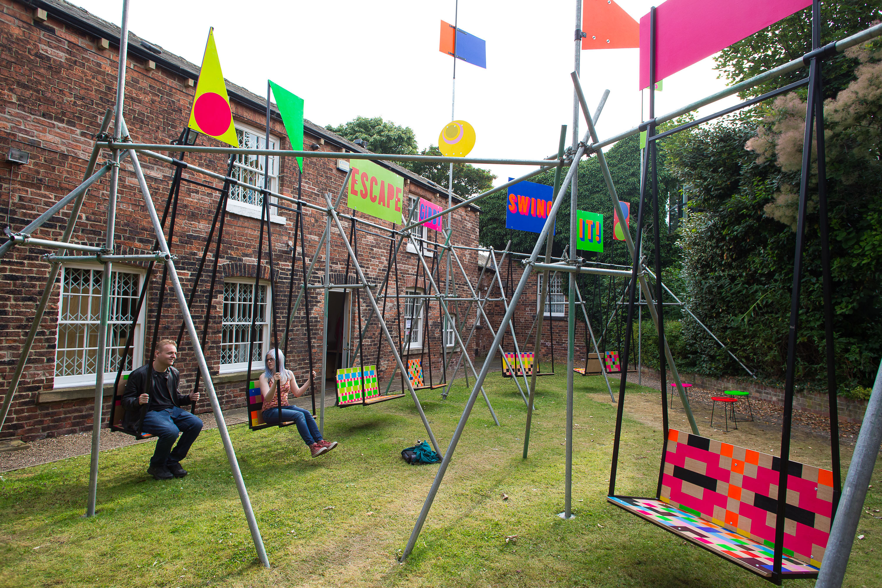 Studio Myerscough reveals Swing it! installation