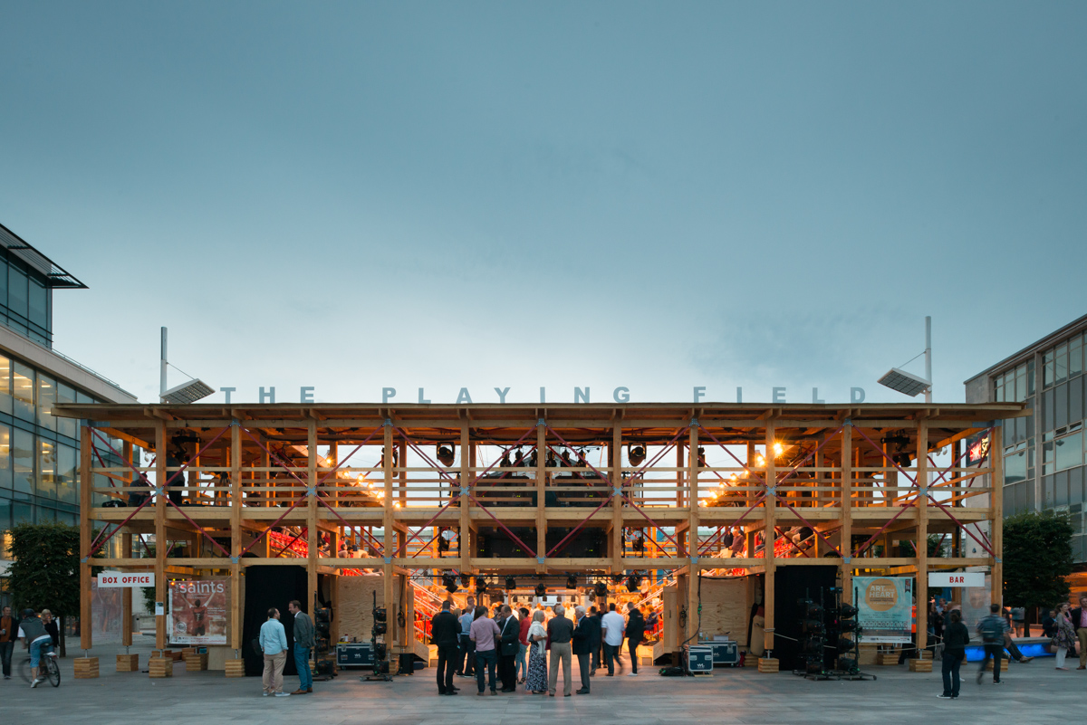 Assemble reveals pop-up timber theatre