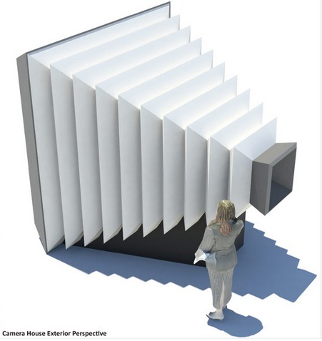 Giant camera by NEON wins St Petersburg cabins contest