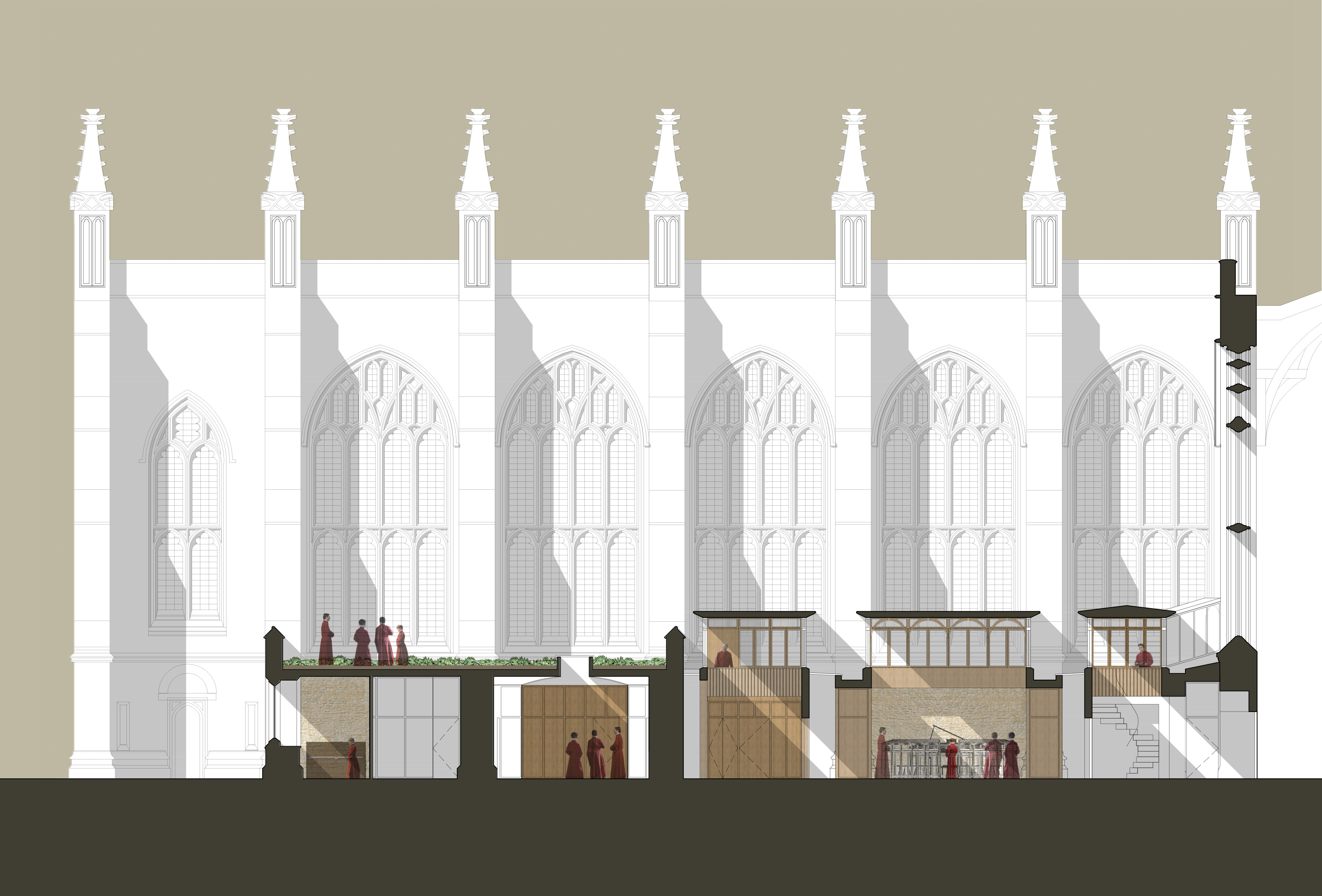 Caroe wins New College chapel yard contest