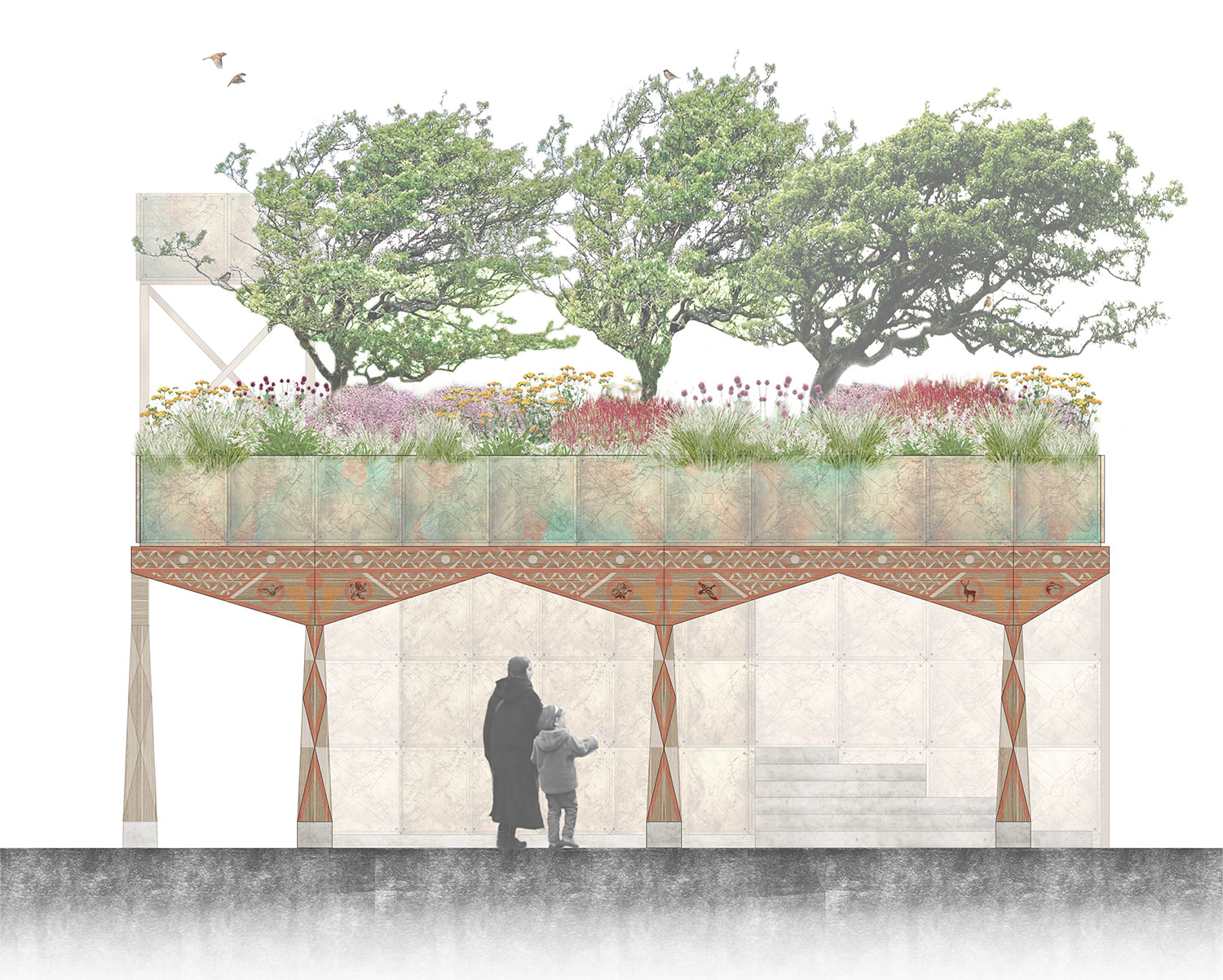 Studio Weave in team working on Thames path at Nine Elms