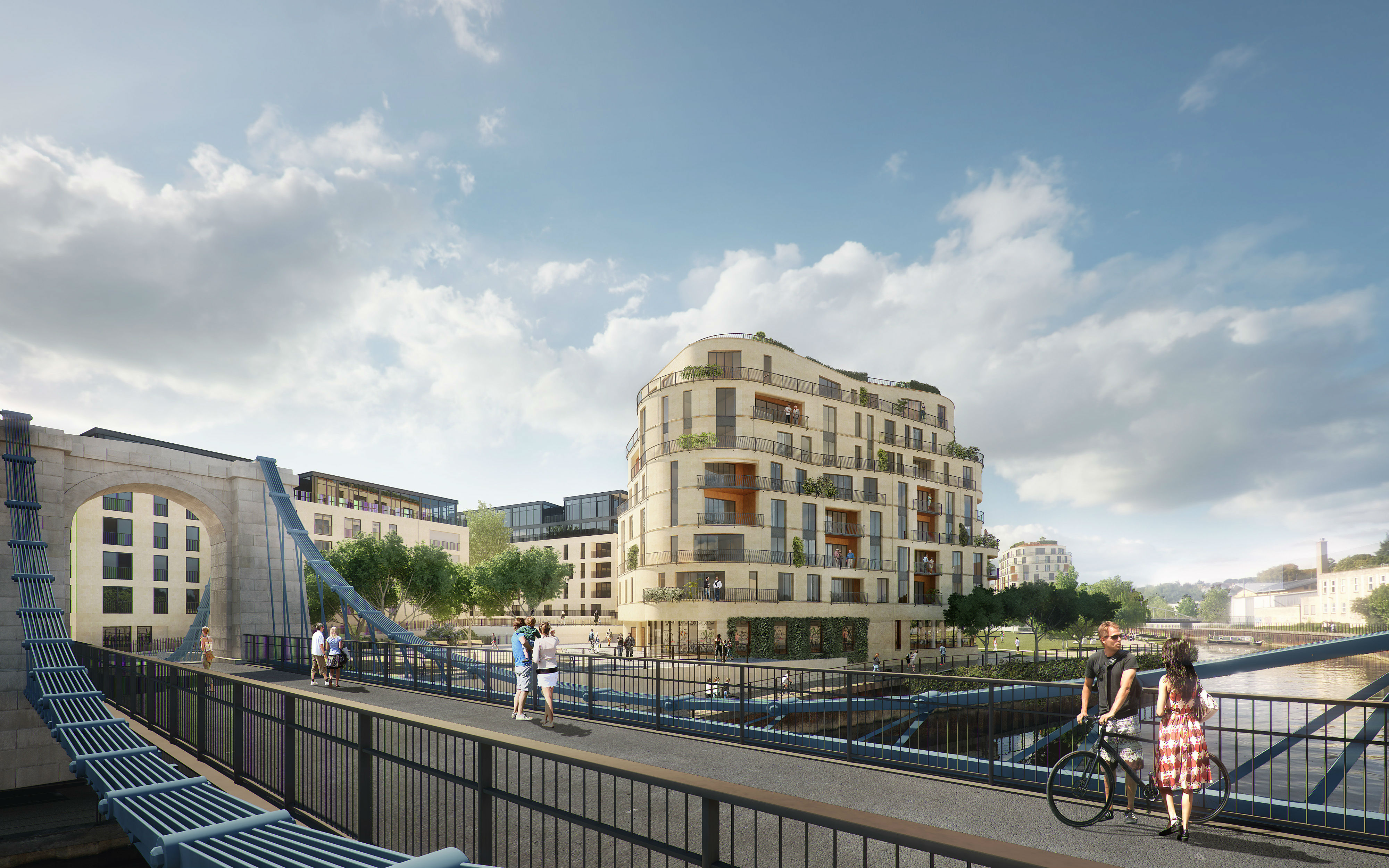 Green light for Studio Egret West’s Bath Riverside scheme