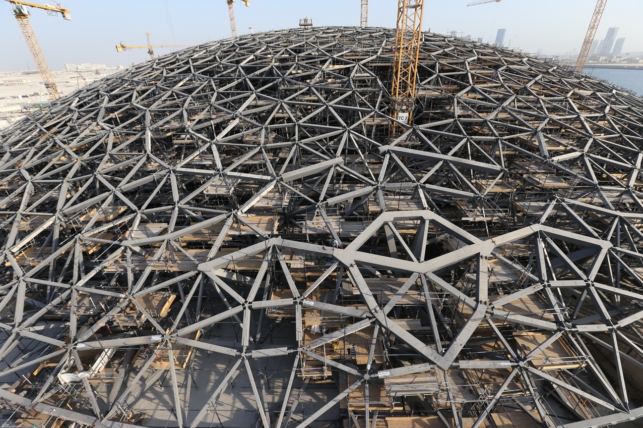 Nouvel’s Louvre dome rises over Abu Dhabi