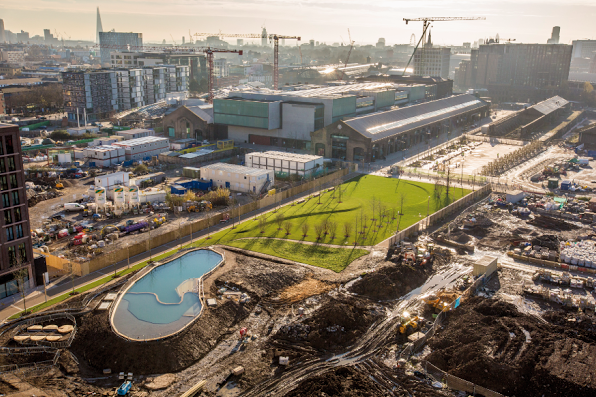 Work nears completion on Ooze's King’s Cross outdoor pool