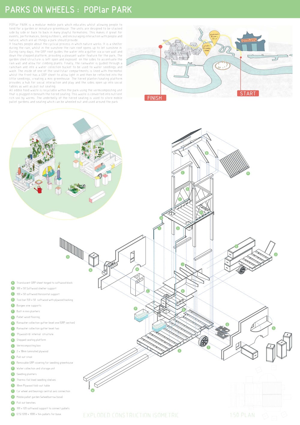 Winners in contest for east London moveable parks revealed