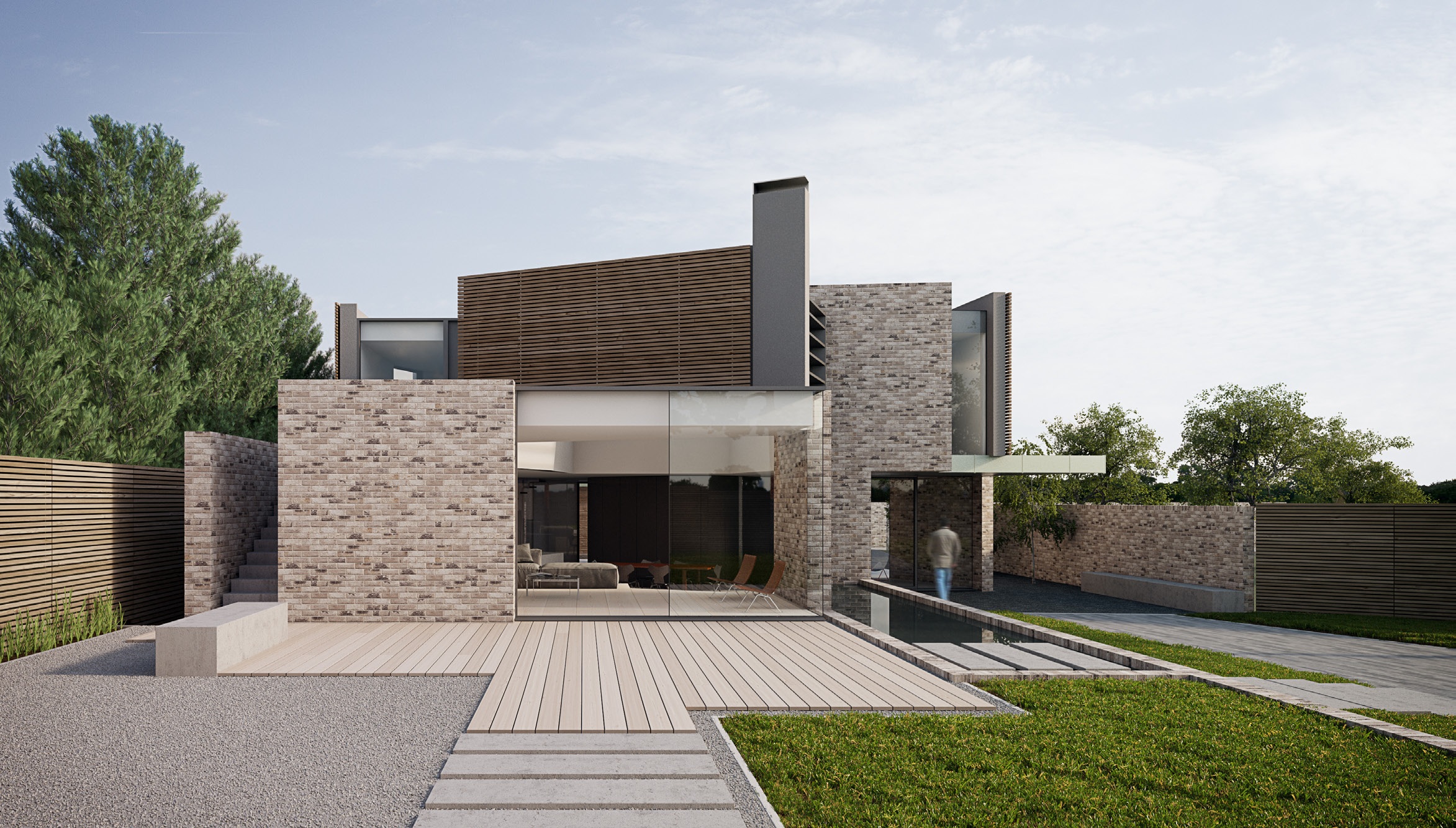 Emerging Cambridge practice wins planning for y-shaped home