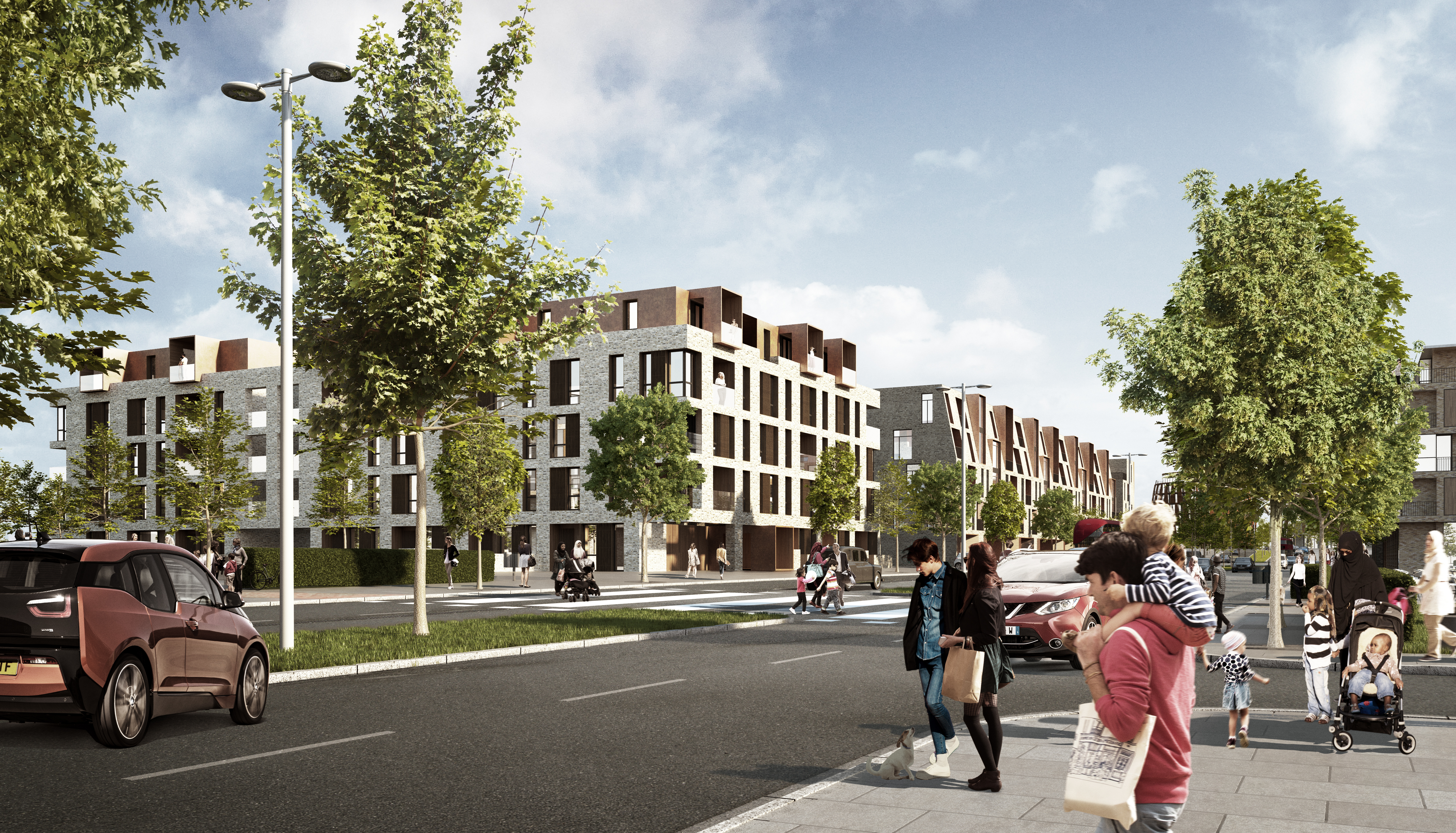 First look at Studio Egret West's 1,500-home Olympic Park plans
