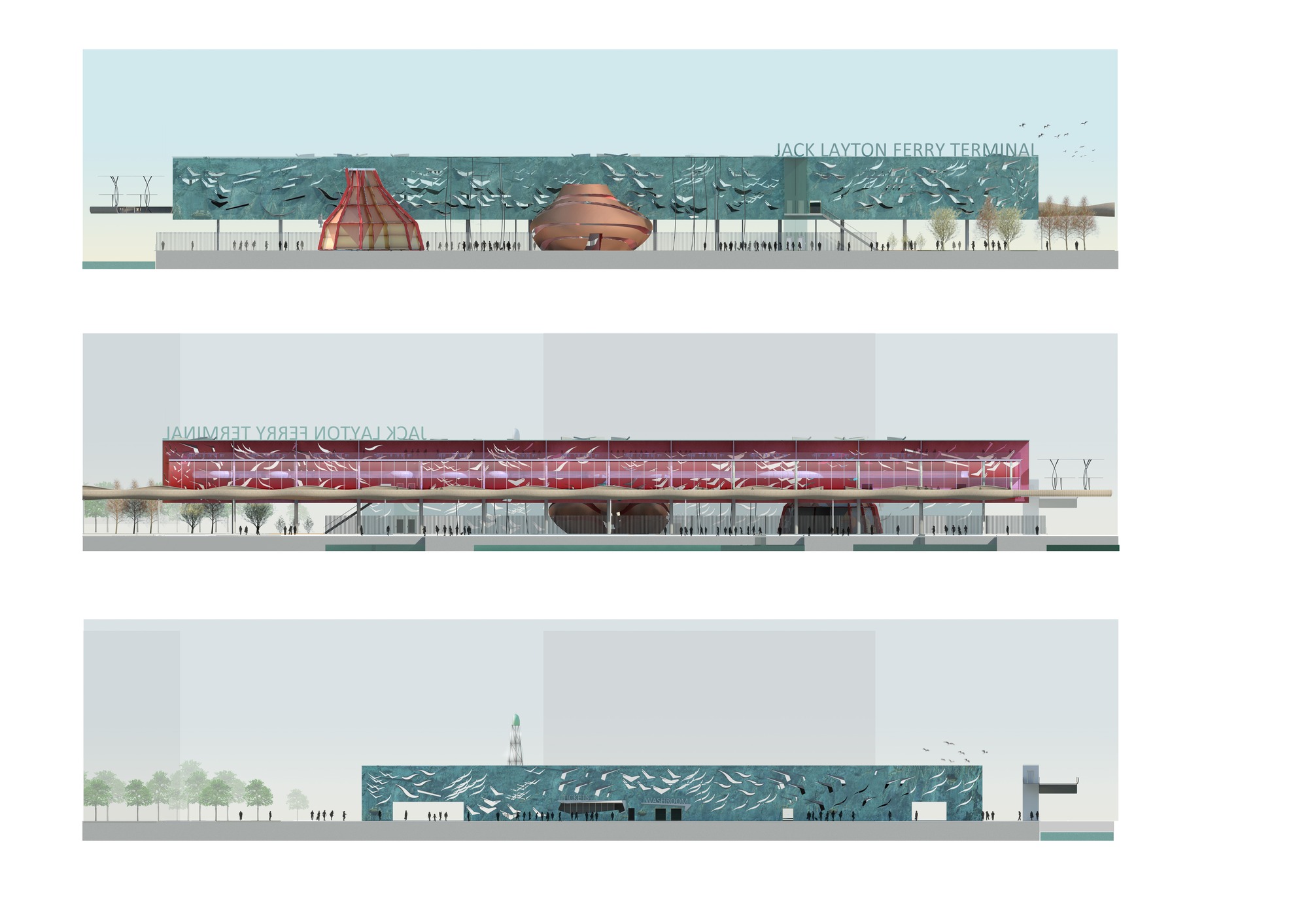 Revealed: Alsop’s entry for Toronto ferry terminal contest