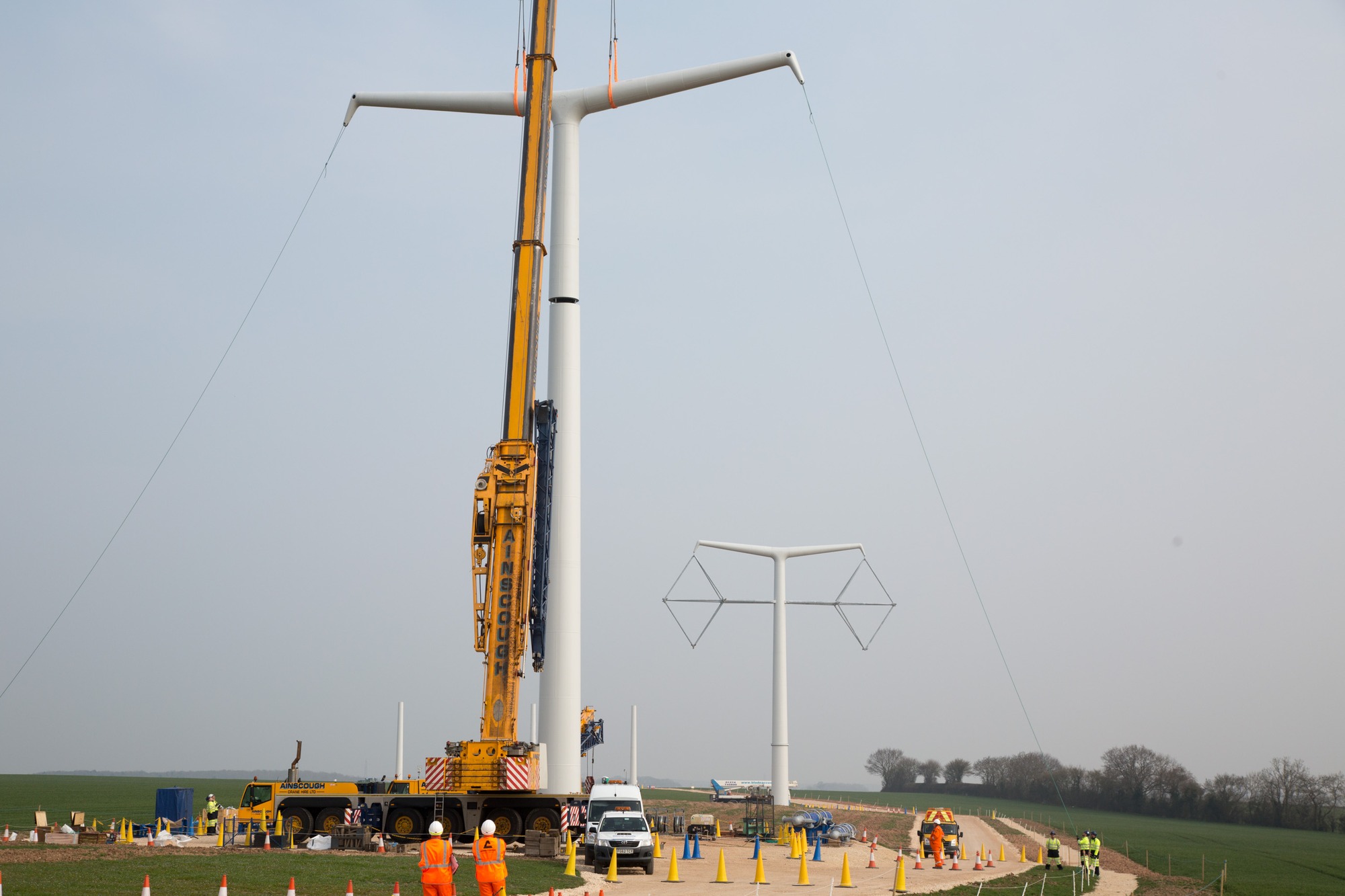 First of Bystrup’s T-Pylons completes