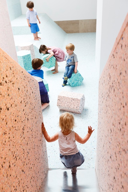 Assemble turns RIBA gallery into 'Brutalist playground'