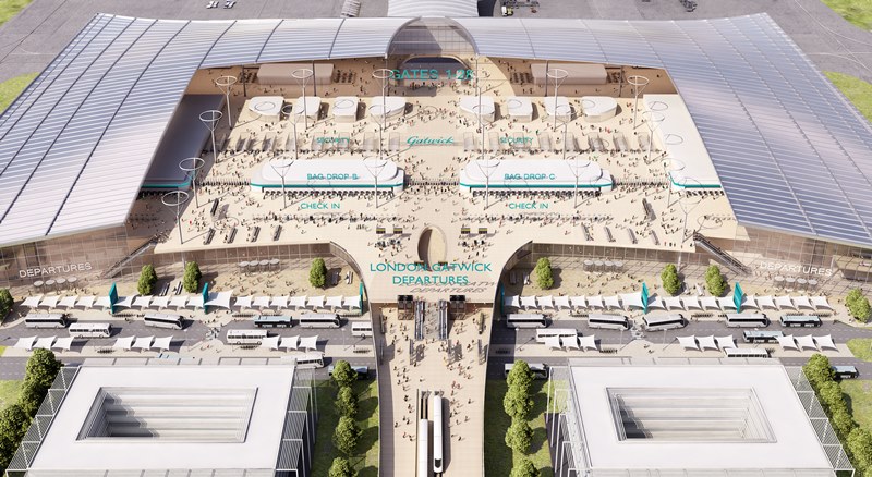 Farrells reveals new images of Gatwick expansion plans