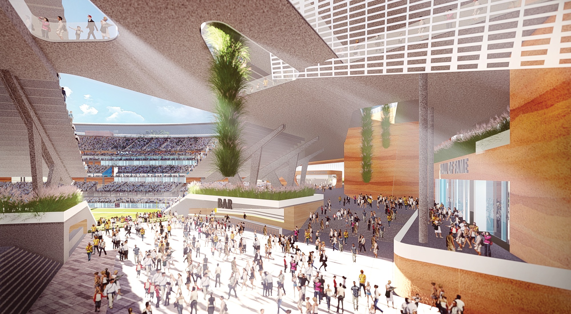Populous unveils San Diego stadium designs