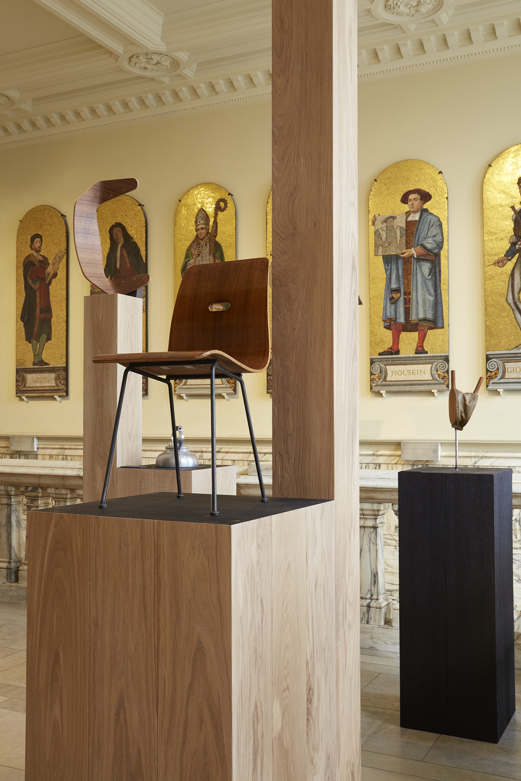 Assemble reveals timber ‘forest’ celebrating Robin Day’s work