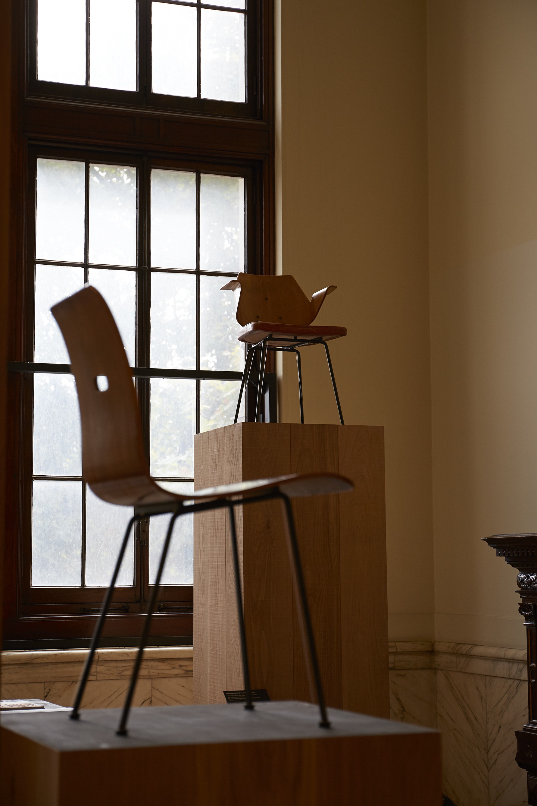 Assemble reveals timber ‘forest’ celebrating Robin Day’s work