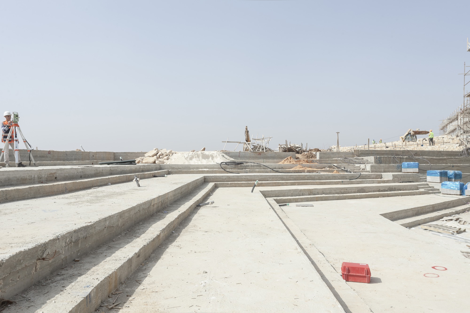 Revealed: latest construction shots of Heneghan Peng’s Palestinian Museum