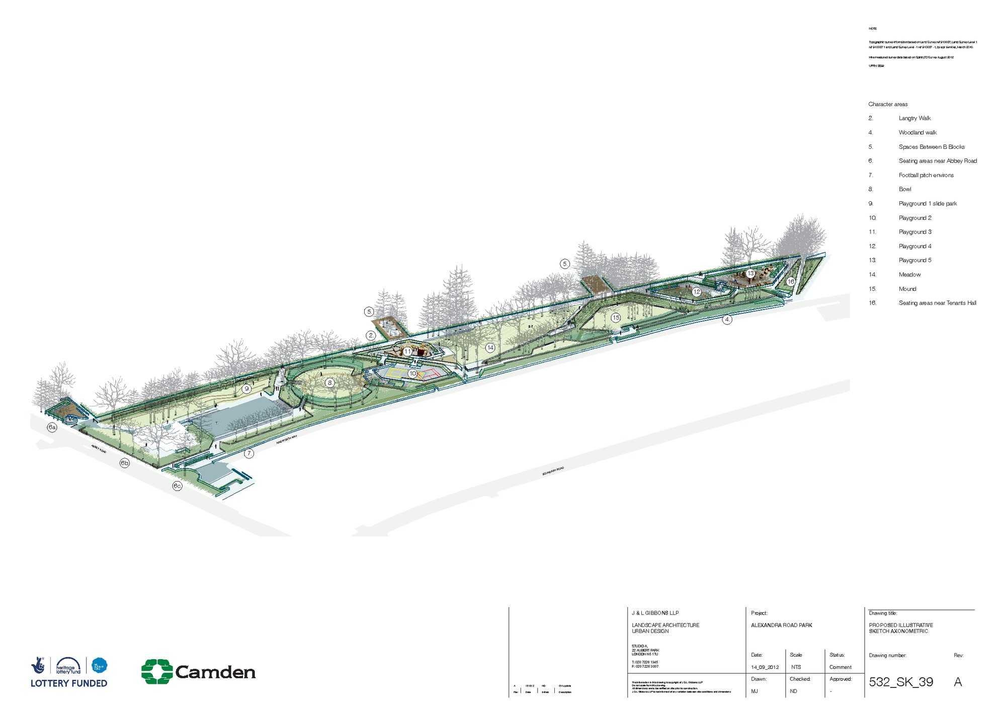 Alexandra Road Park by J & L Gibbons and Erect