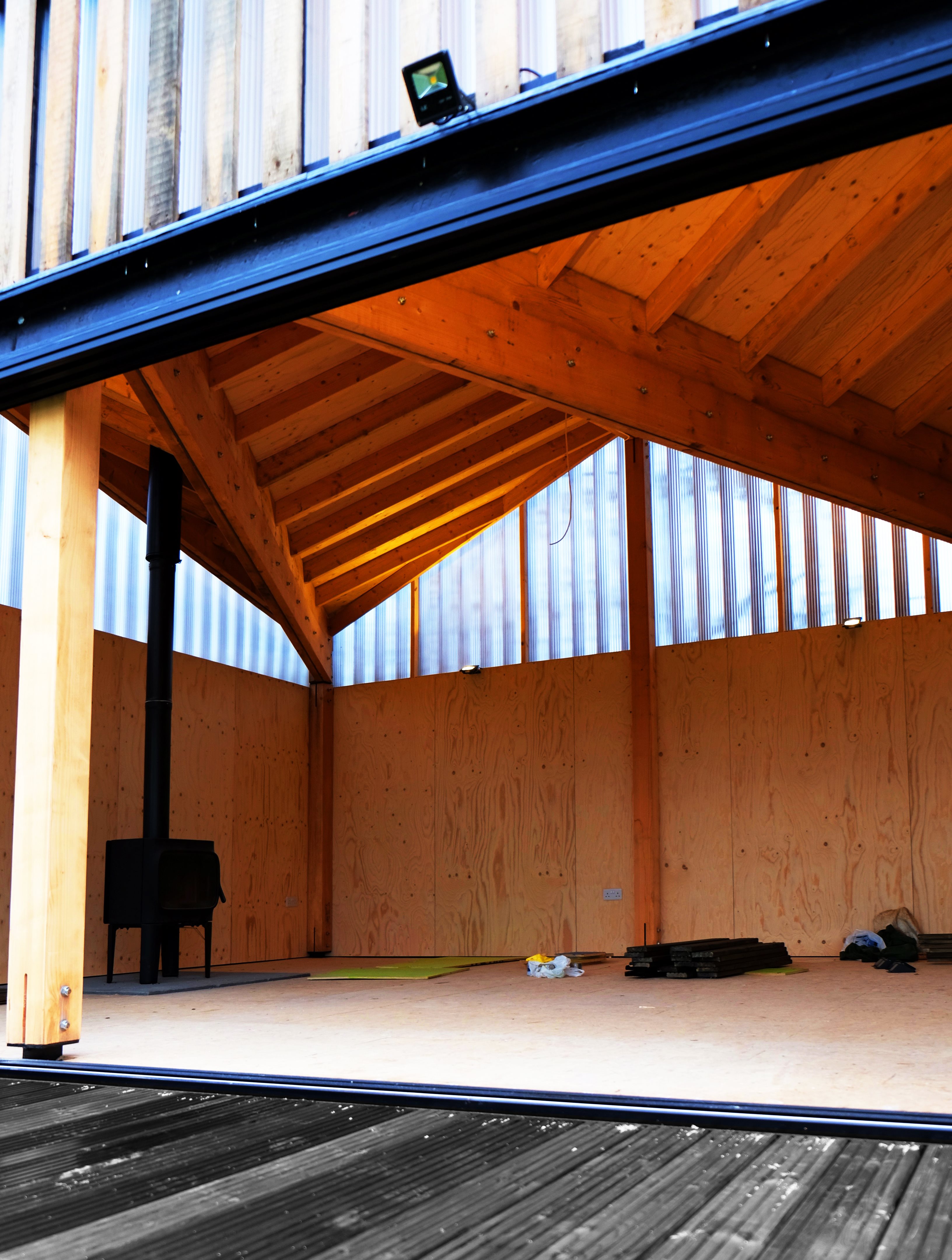 Work nears completion on Piers Taylor’s £85k ‘folded’ studio