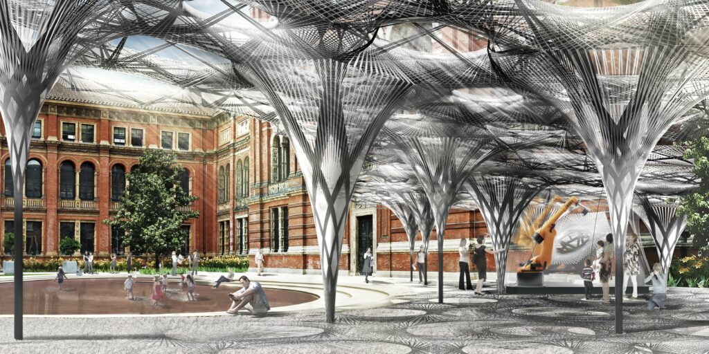 V&A reveals plans for robot-built pavilion