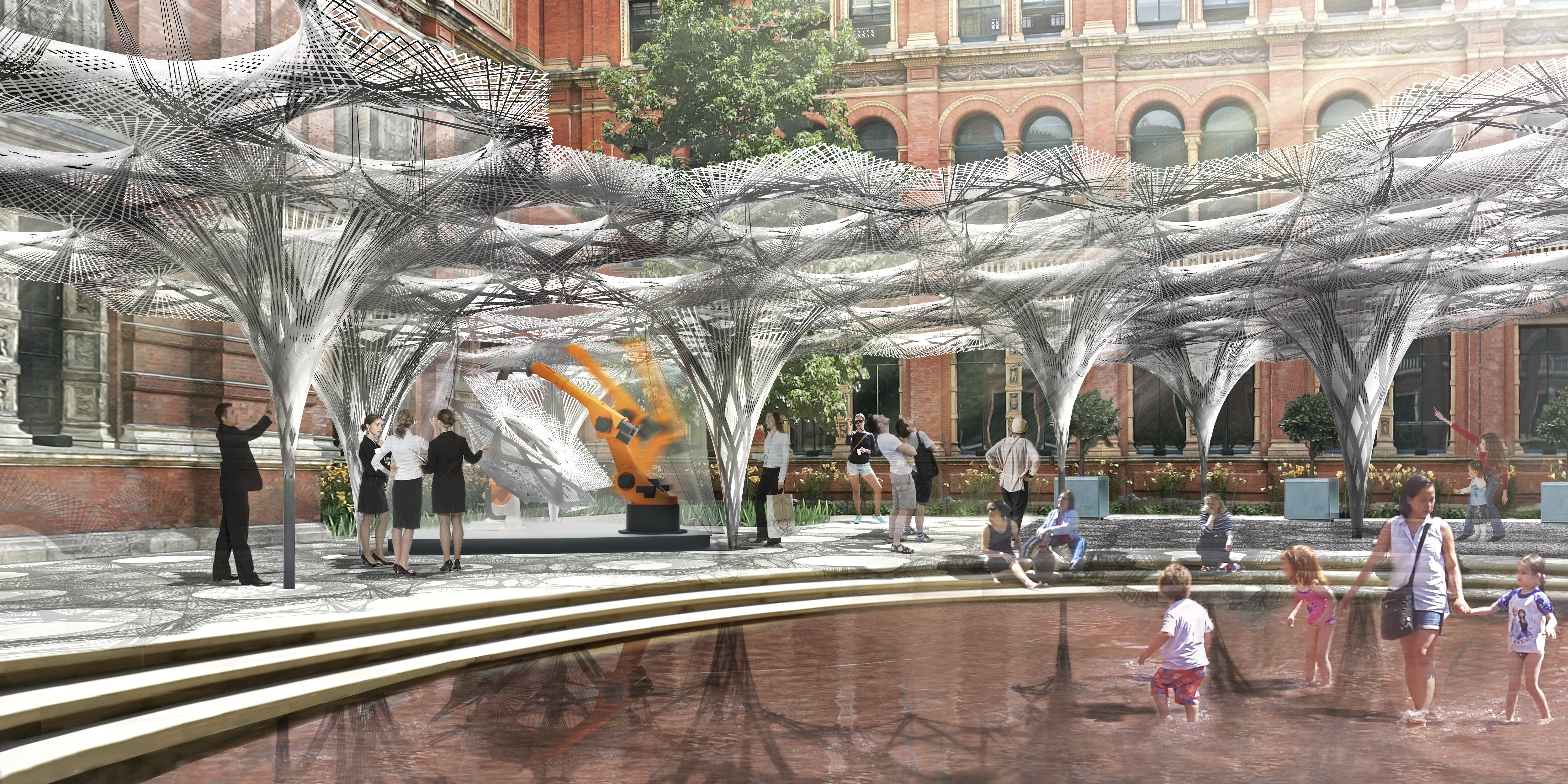 V&A reveals plans for robot-built pavilion