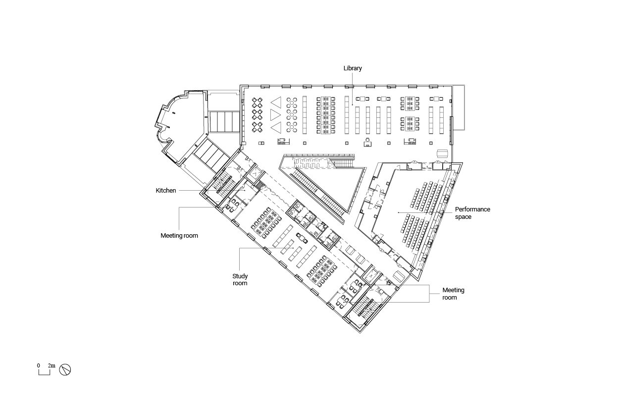 The Library at Willesden Green by Allford Hall Monaghan Morris