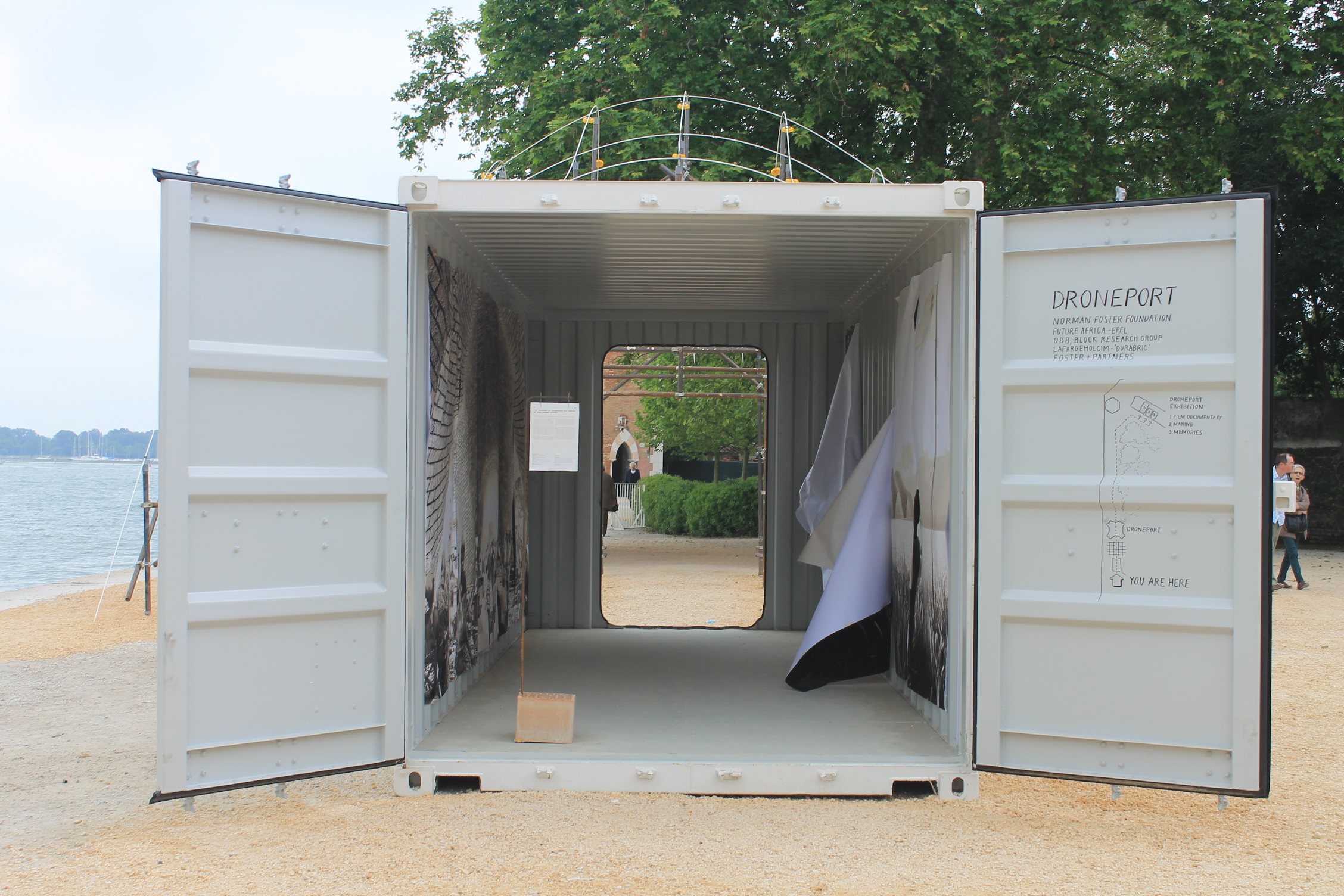 Foster constructs prototype droneport at Venice Biennale