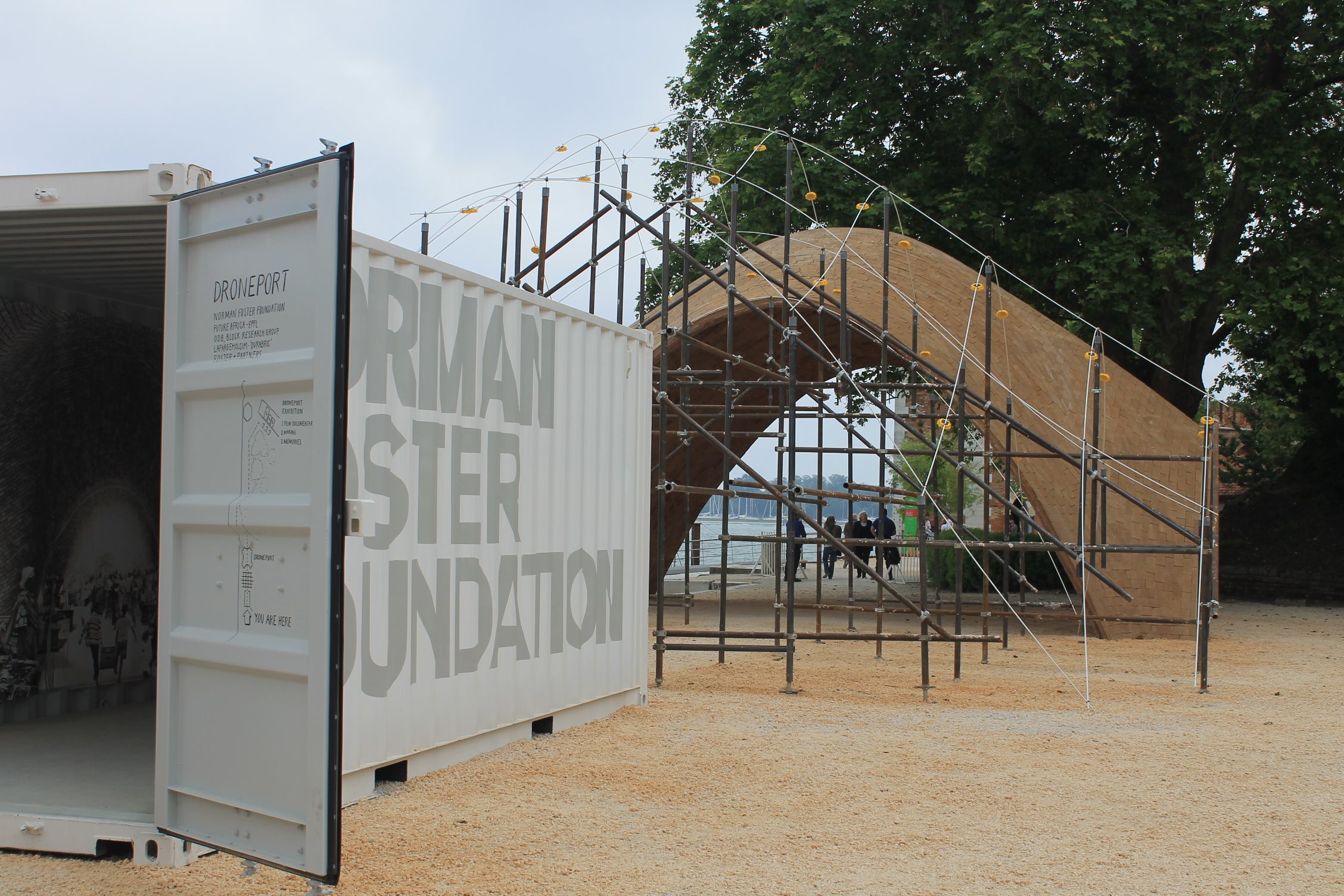 Foster constructs prototype droneport at Venice Biennale