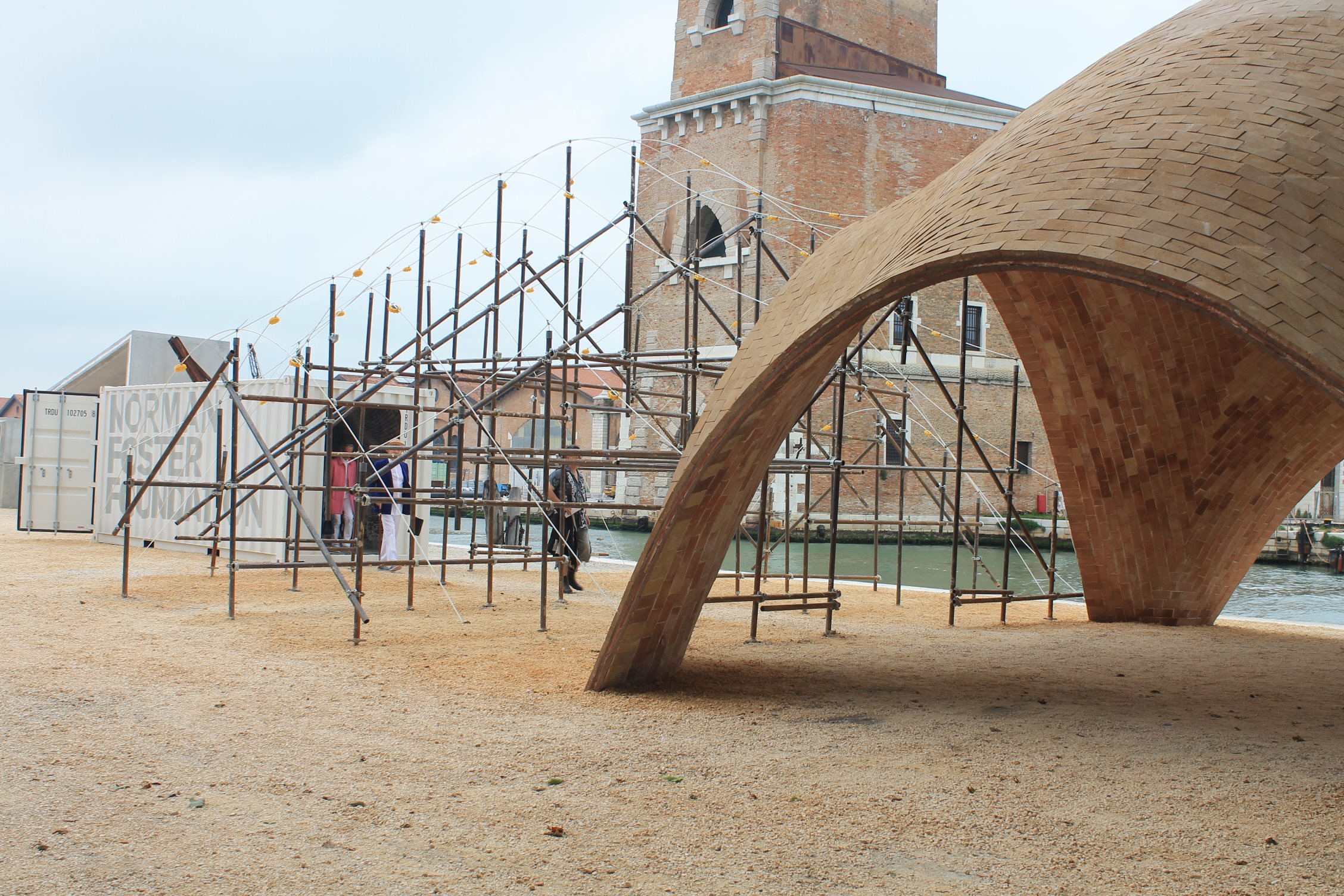 Foster constructs prototype droneport at Venice Biennale