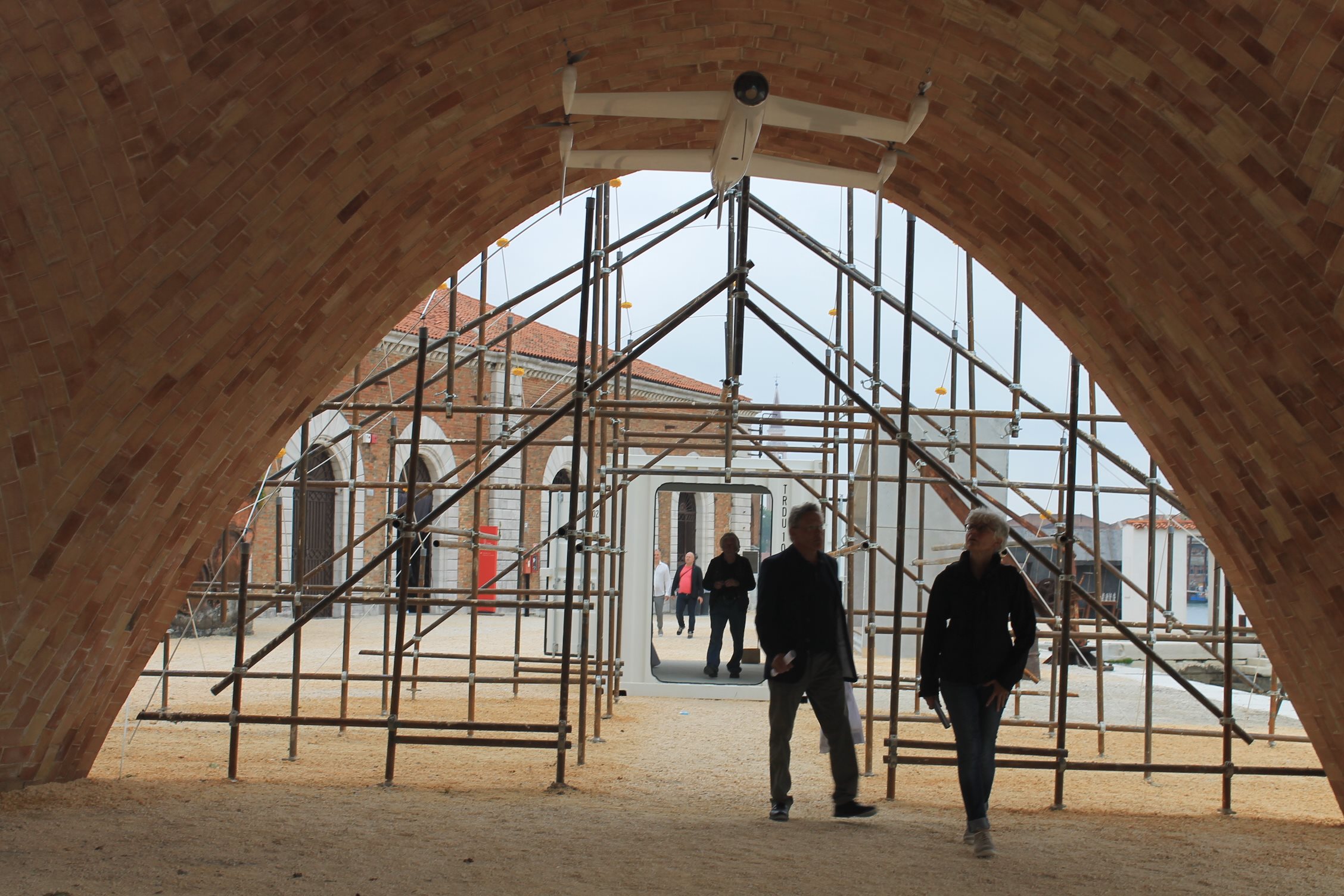 Foster constructs prototype droneport at Venice Biennale