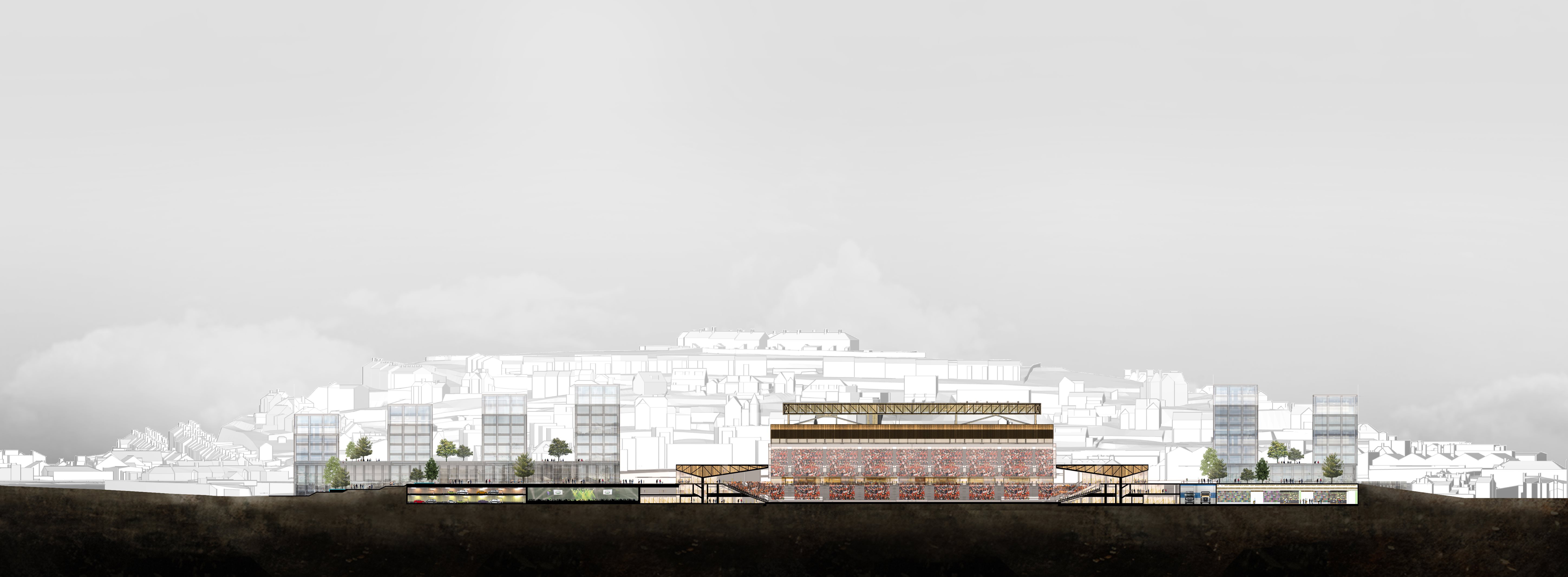 AndArchitects unveils Luton Town stadium plans