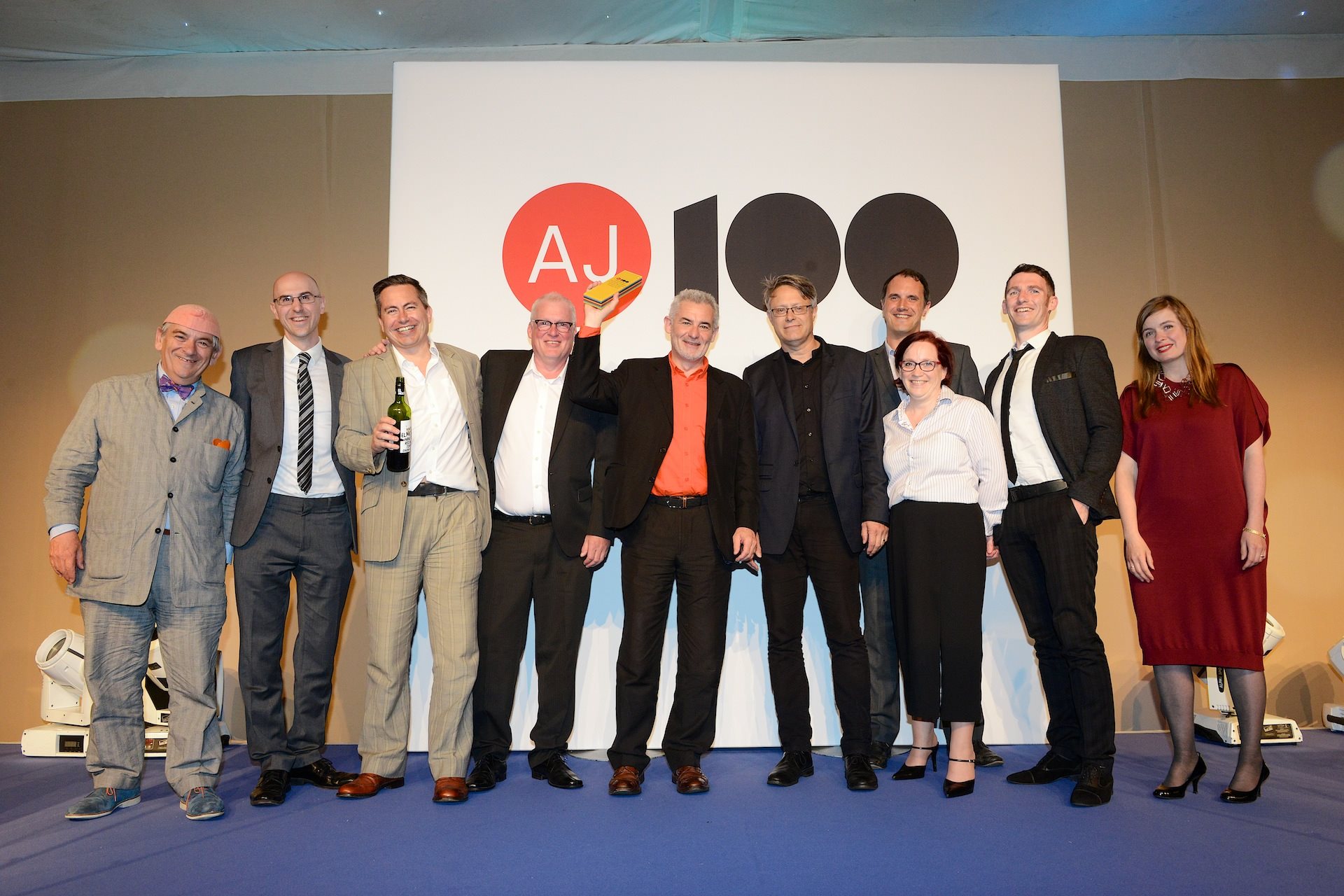 In pictures: winners celebrate at AJ100 awards