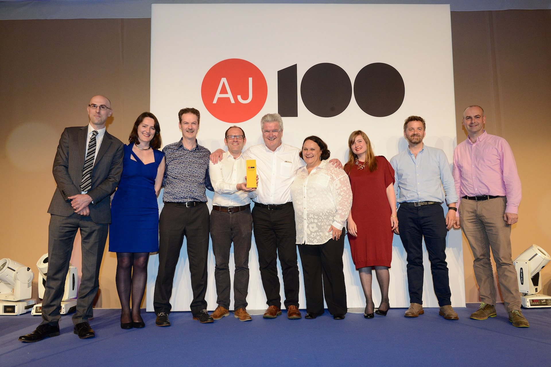 In pictures: winners celebrate at AJ100 awards