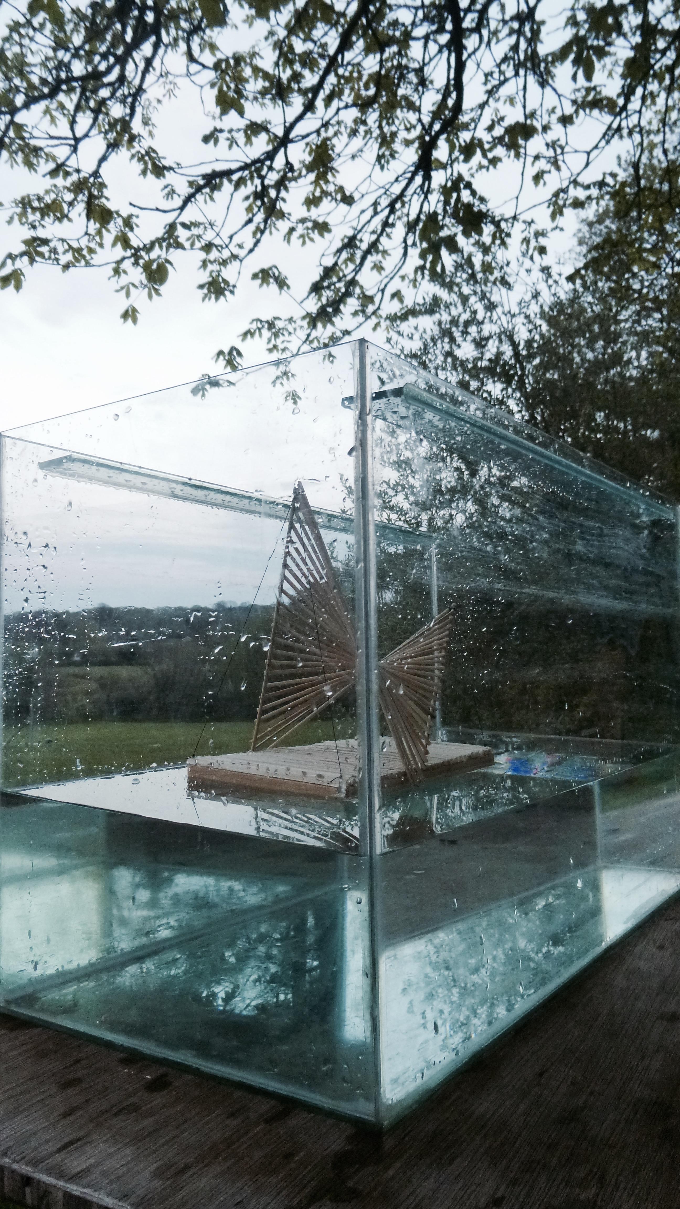 CAT students launch floating hyperbolic paraboloid pavilion