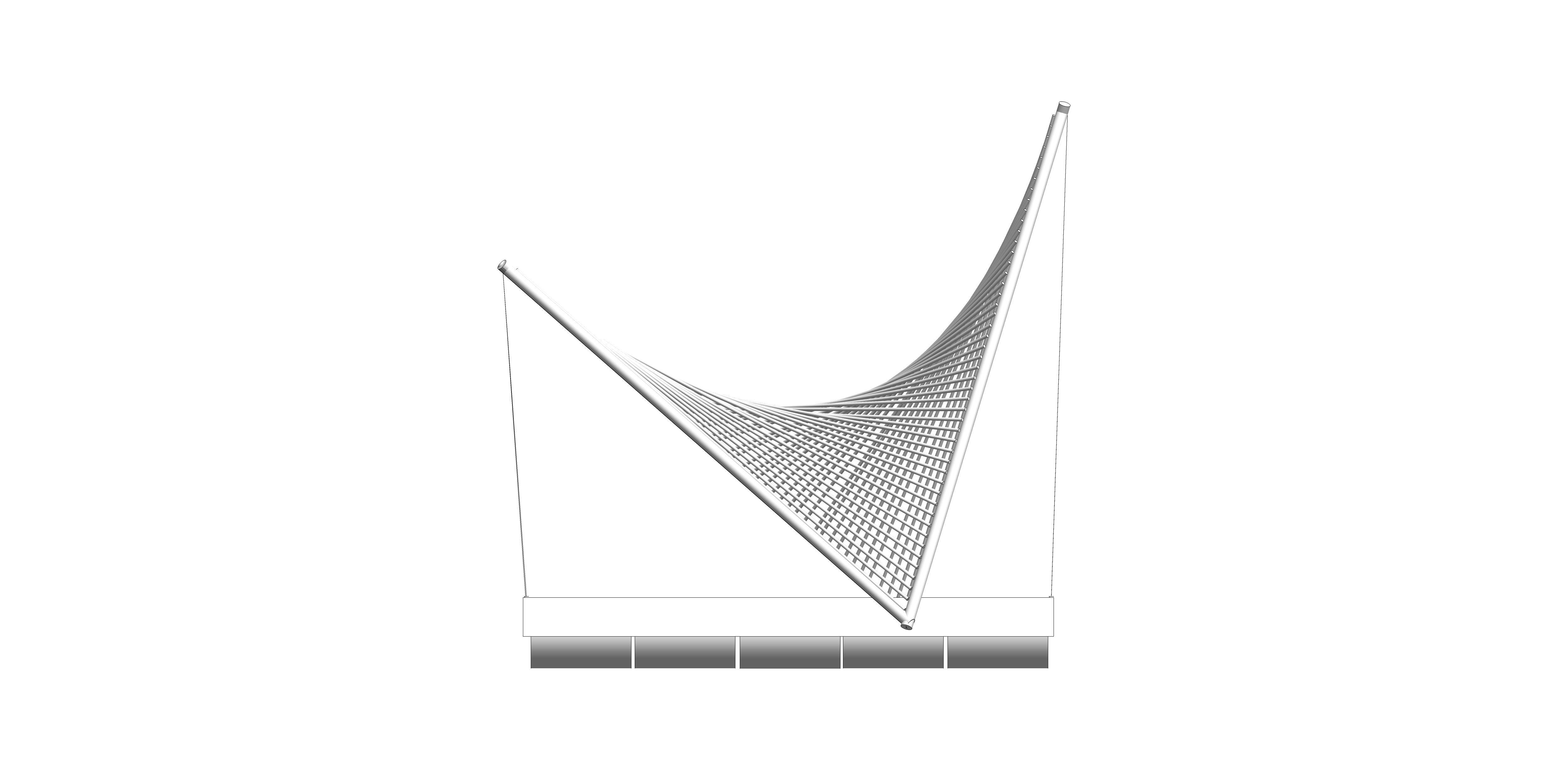 CAT students launch floating hyperbolic paraboloid pavilion