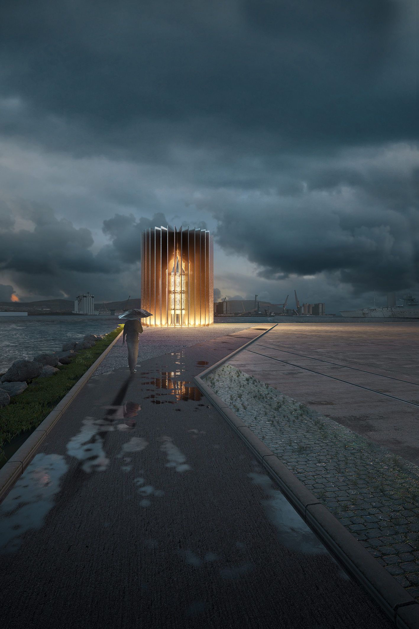 Hall McKnight wins contest for Belfast lighthouse lens installation