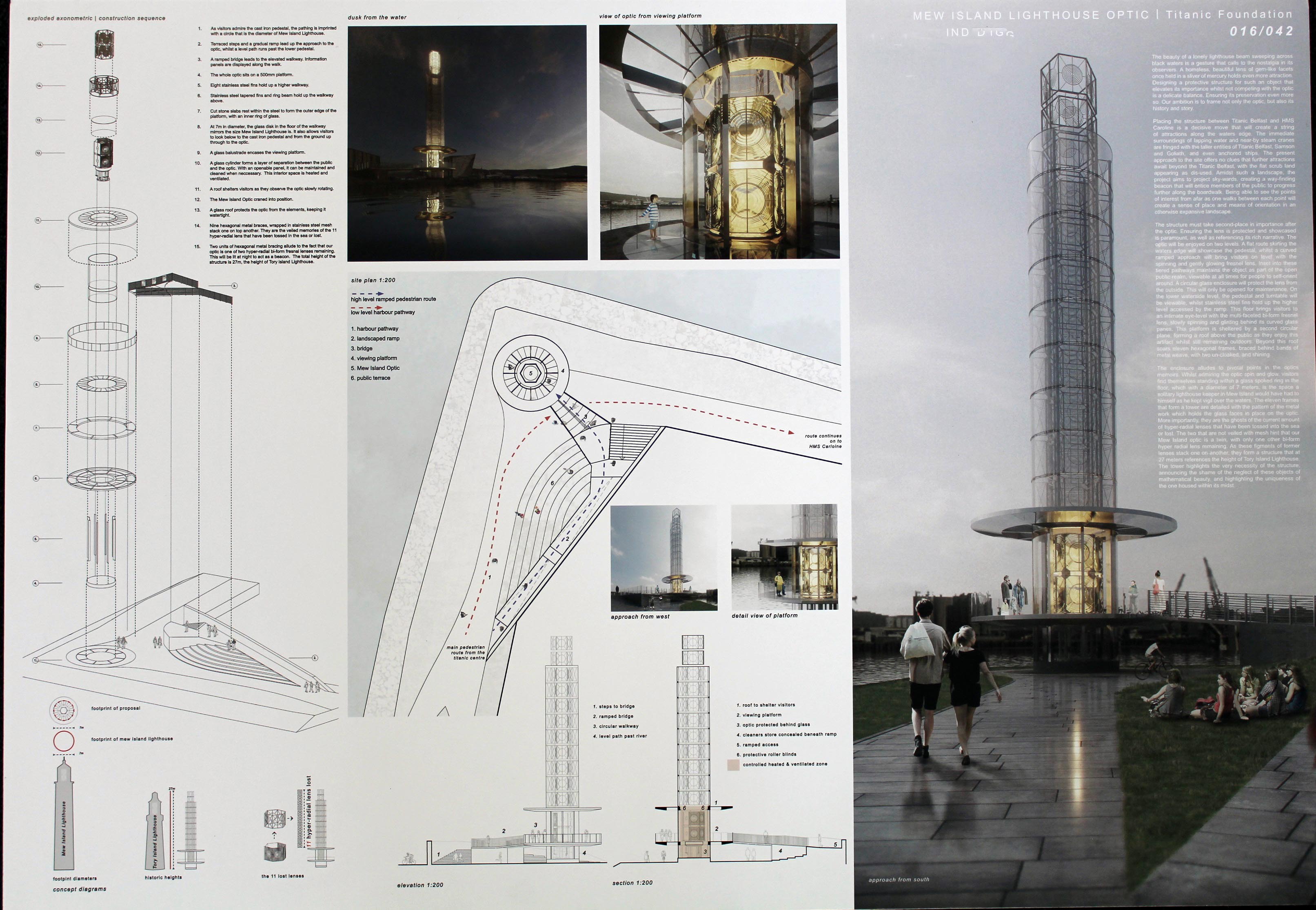 Hall McKnight wins contest for Belfast lighthouse lens installation