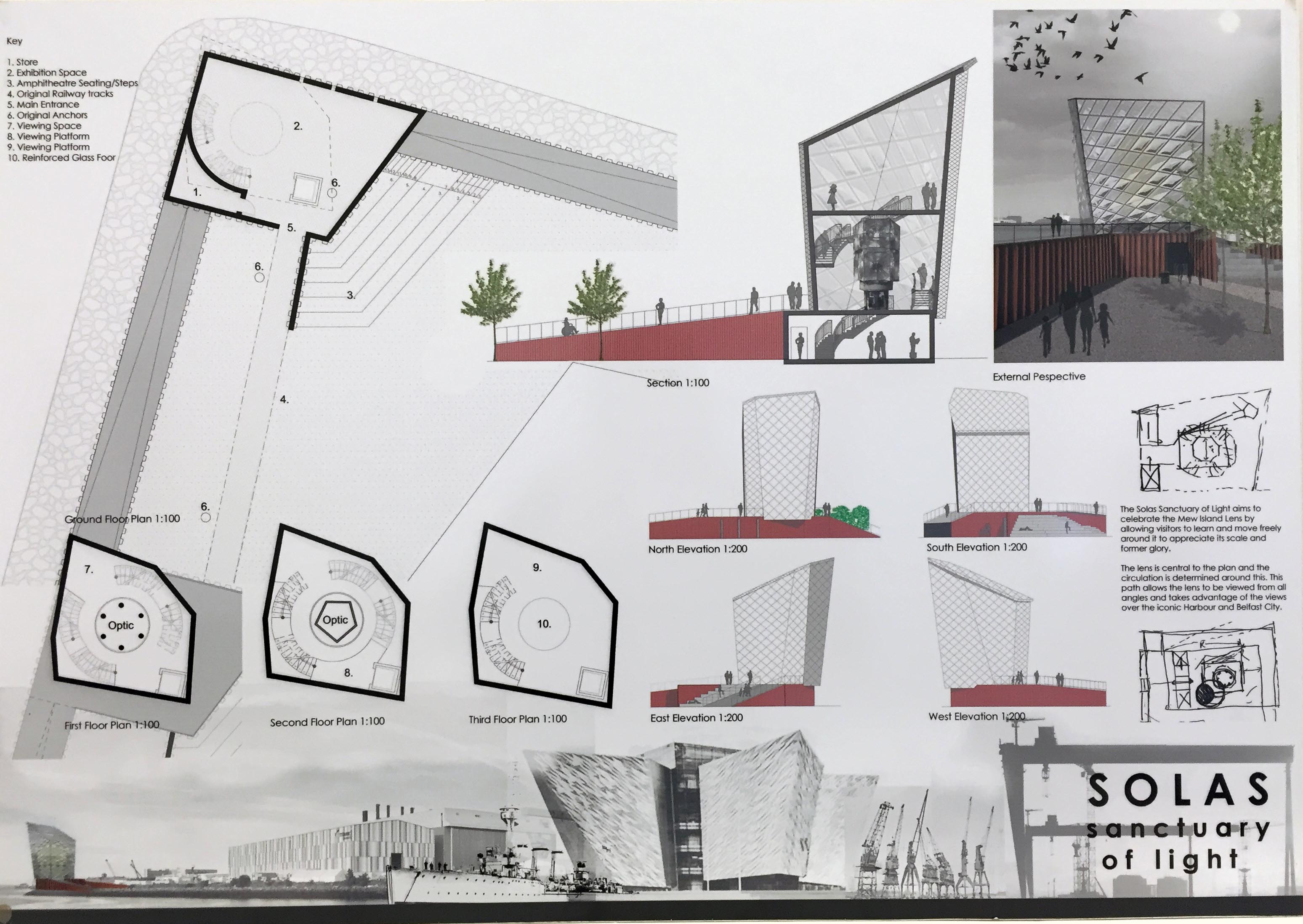 Hall McKnight wins contest for Belfast lighthouse lens installation