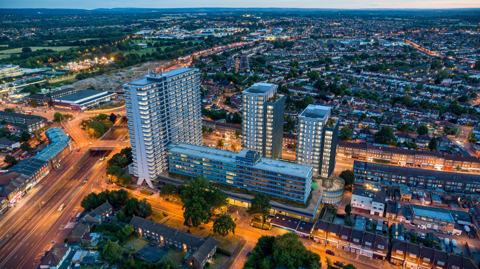 3DReid reveals plans for new blocks by Seifert’s Tolworth Tower